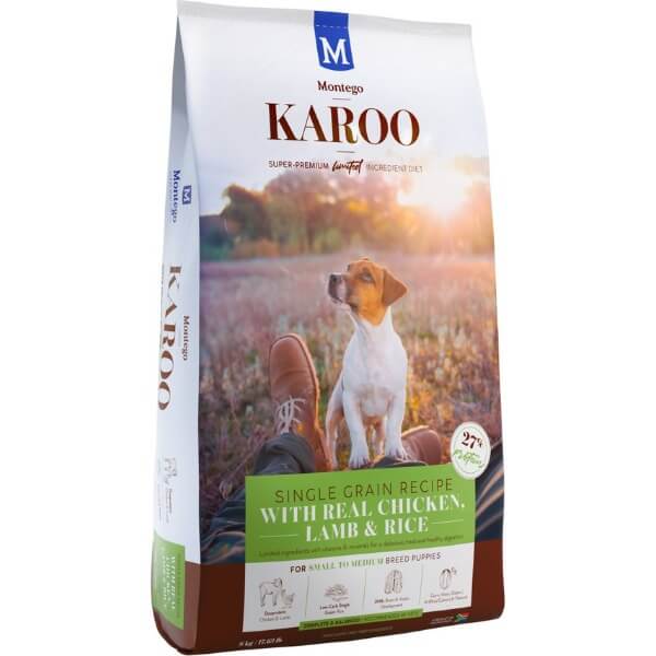 Montego Karoo Small to Medium Puppy Food Chicken, Lamb & Rice ...