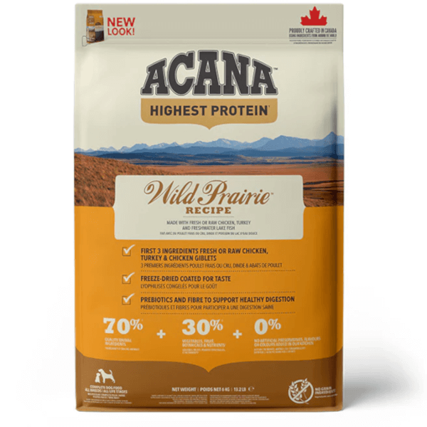 Acana Highest Protein Wild Prairie Dog Food – Petstore@labrie