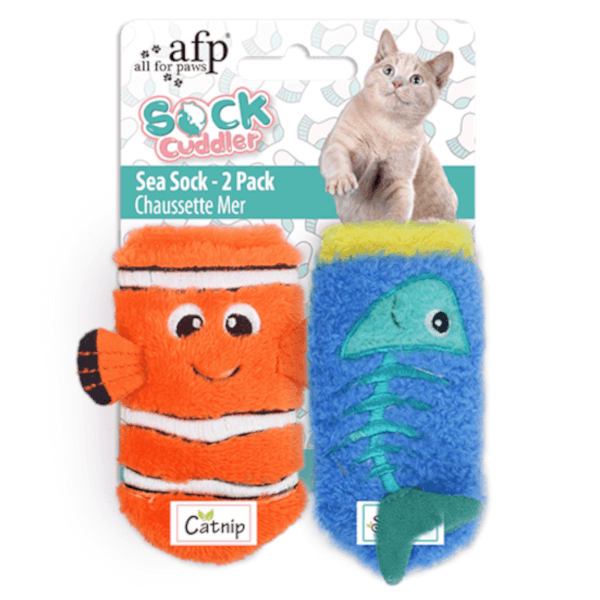 AFP Sea Sock 2-Pack Cat Toy – Petstore@labrie
